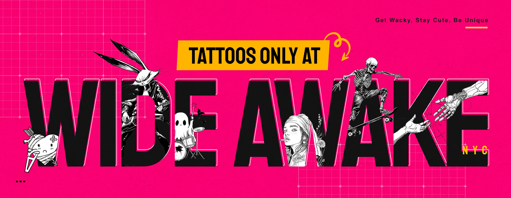 Temporary Tattoos for Concerts & Every Occasion - Wide Awake NYC